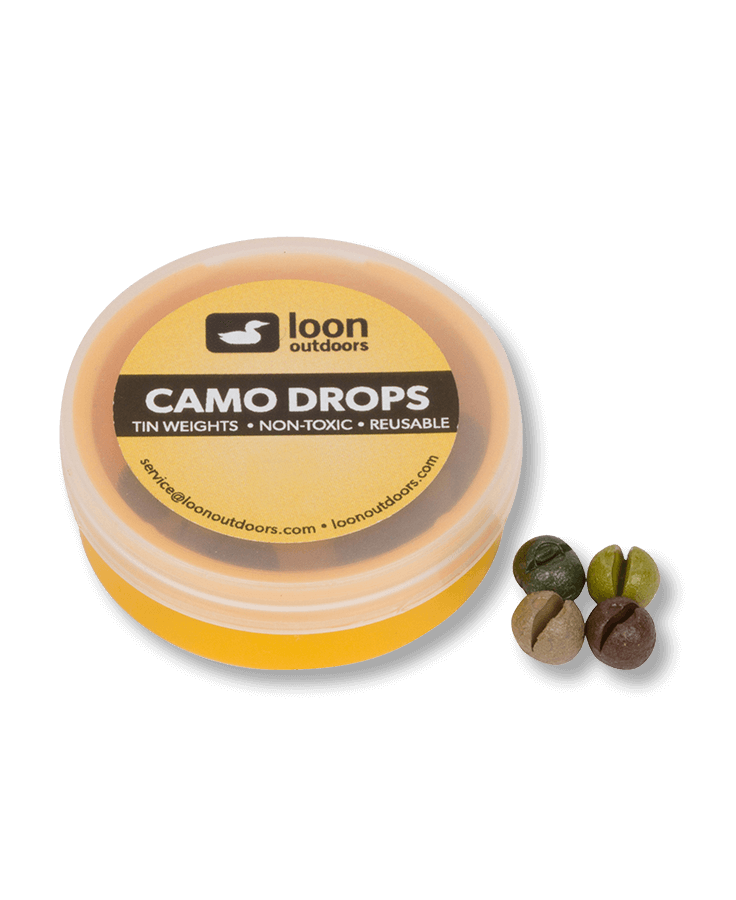 Loon Tin Camo Drops Refill Tub | The Blue Quill Angler